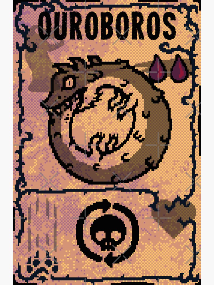 "inscryption ouroboros card" Sticker for Sale by spamton-funny | Redbubble