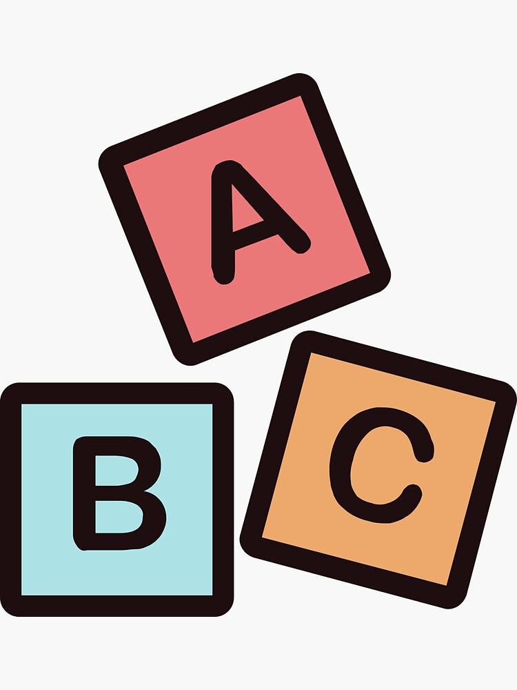 "abcd" Sticker for Sale by ReduceInsign | Redbubble