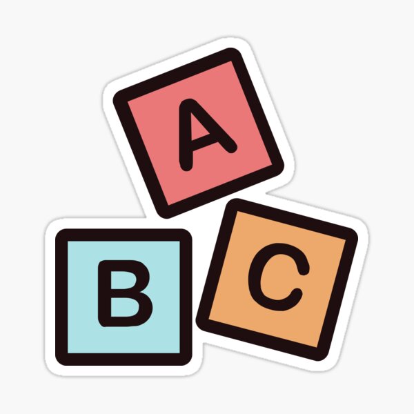 "abcd" Sticker for Sale by ReduceInsign | Redbubble