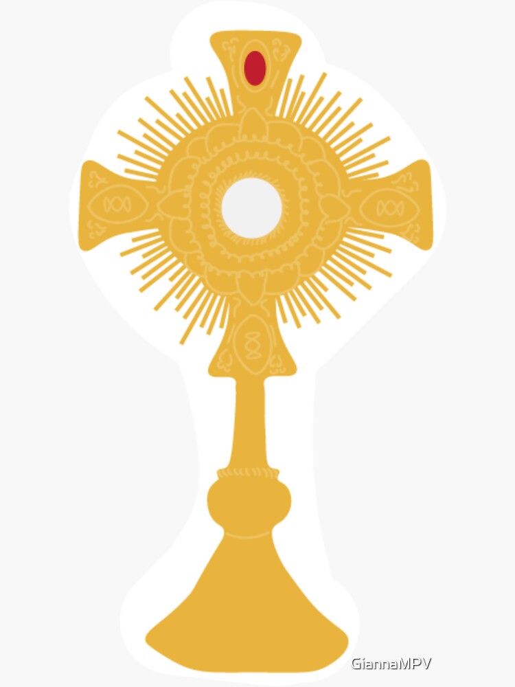 "Monstrance Art" Sticker for Sale by GiannaMPV | Redbubble