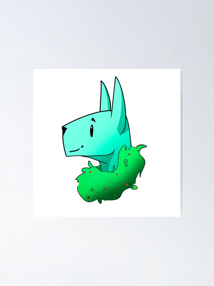 "Christmas Doggo Head!" Poster for Sale by GelatoLion | Redbubble