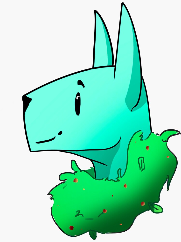 "Christmas Doggo Head!" Sticker for Sale by GelatoLion | Redbubble