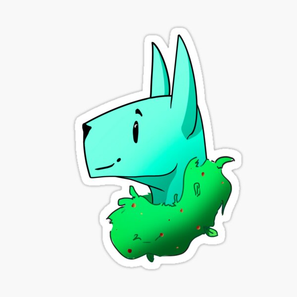"Christmas Doggo Head!" Sticker for Sale by GelatoLion | Redbubble