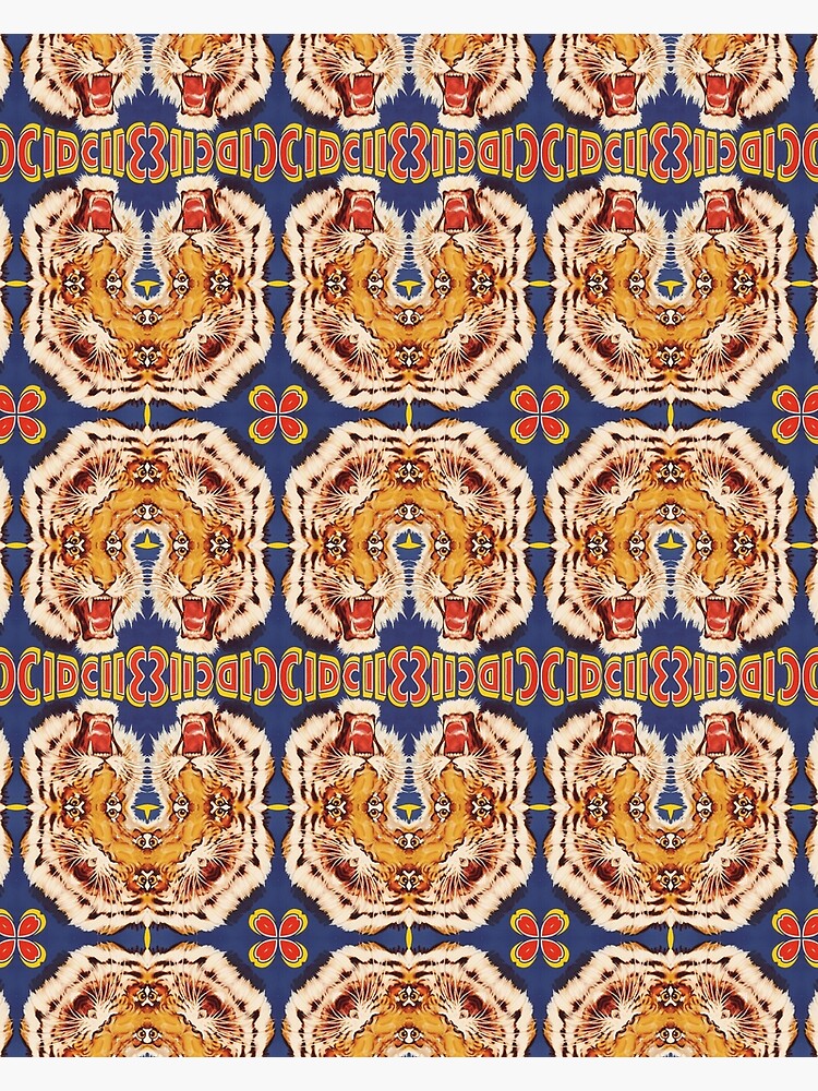 "ACID BATH Mirror Tiger Psychic | Tiger Circus Popart | Vintage Circus ...