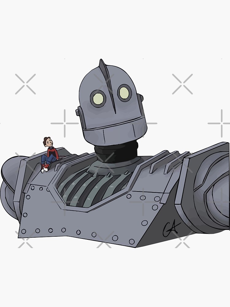 "The Iron Giant" Sticker for Sale by GeneralAladeen | Redbubble