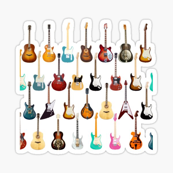 "Guitar hits" Sticker for Sale by narais | Redbubble