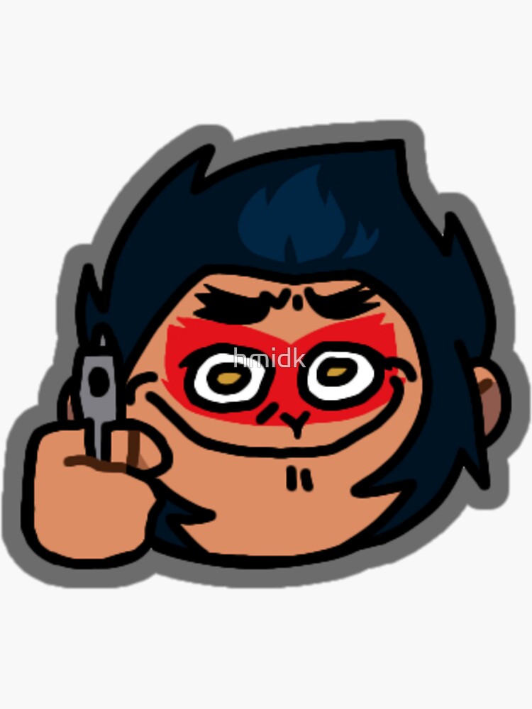 "Macaque Emoji LMK" Sticker for Sale by hmidk | Redbubble