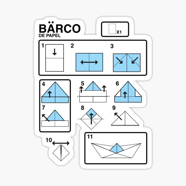 "paper boat" Sticker by Danilagreca | Redbubble