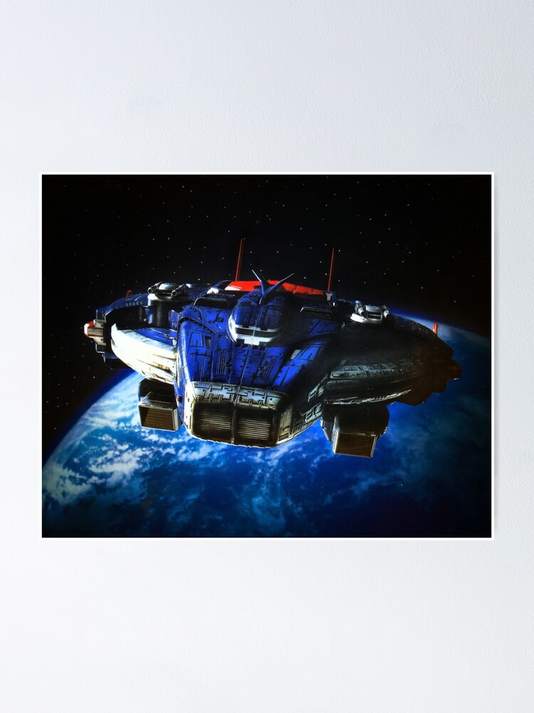 "The Astro Megaship" Poster for Sale by Mansoli | Redbubble