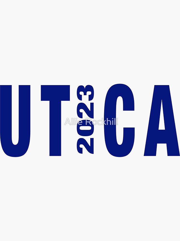 "Utica 2023" Sticker for Sale by anrockhi | Redbubble