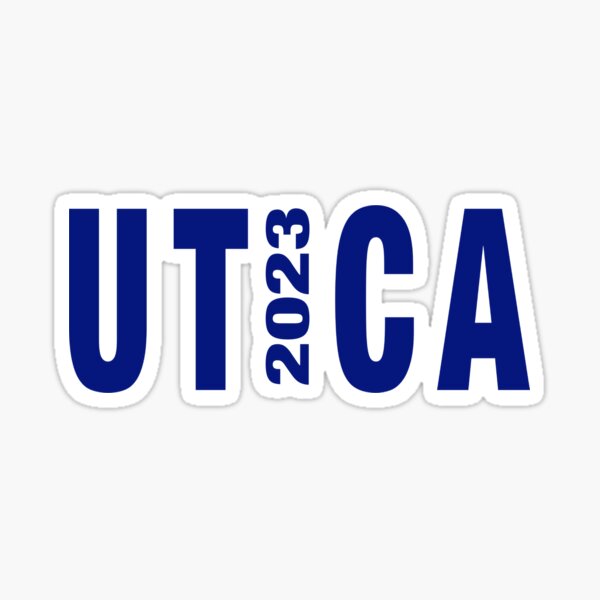 "Utica 2023" Sticker for Sale by anrockhi | Redbubble