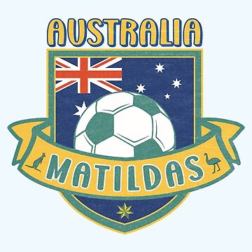 "Australian Womens Soccer Crest (Matildas)" Poster for Sale by Numero14 ...