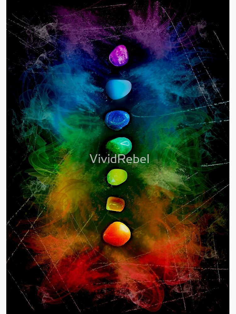 "Rainbow, Crystal, Chakra, Explosion." Poster for Sale by VividRebel ...