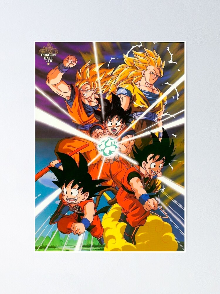 "GOKU EVOLUTION DRAGON BALL Z" Poster for Sale by GroupieClub | Redbubble