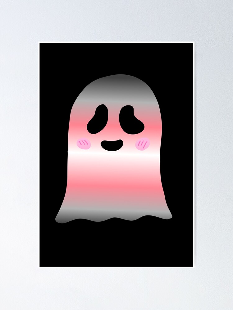 "Demigirl Pride Cute Kawaii Cartoon Ghost " Poster for Sale by ...
