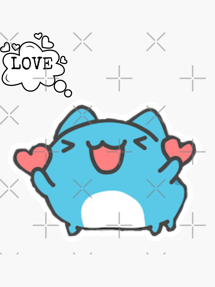 "Bugcat capoo fangirl" Sticker for Sale by artzaka | Redbubble