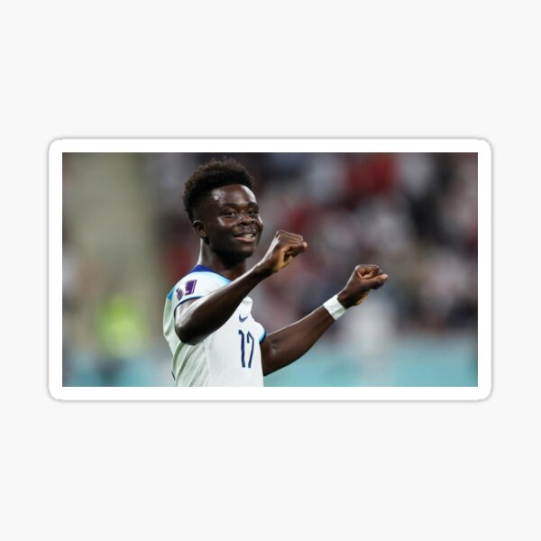 "Bukayo Saka" Sticker for Sale by hhpincus | Redbubble