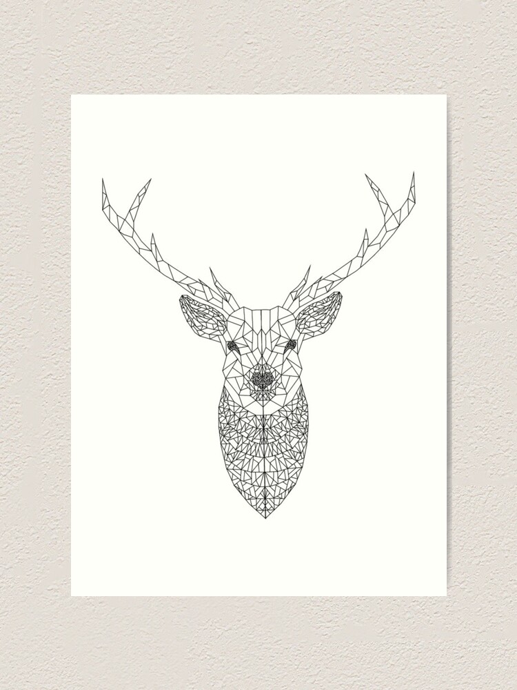 "Geometric Stag" Art Print for Sale by APTPhotography | Redbubble