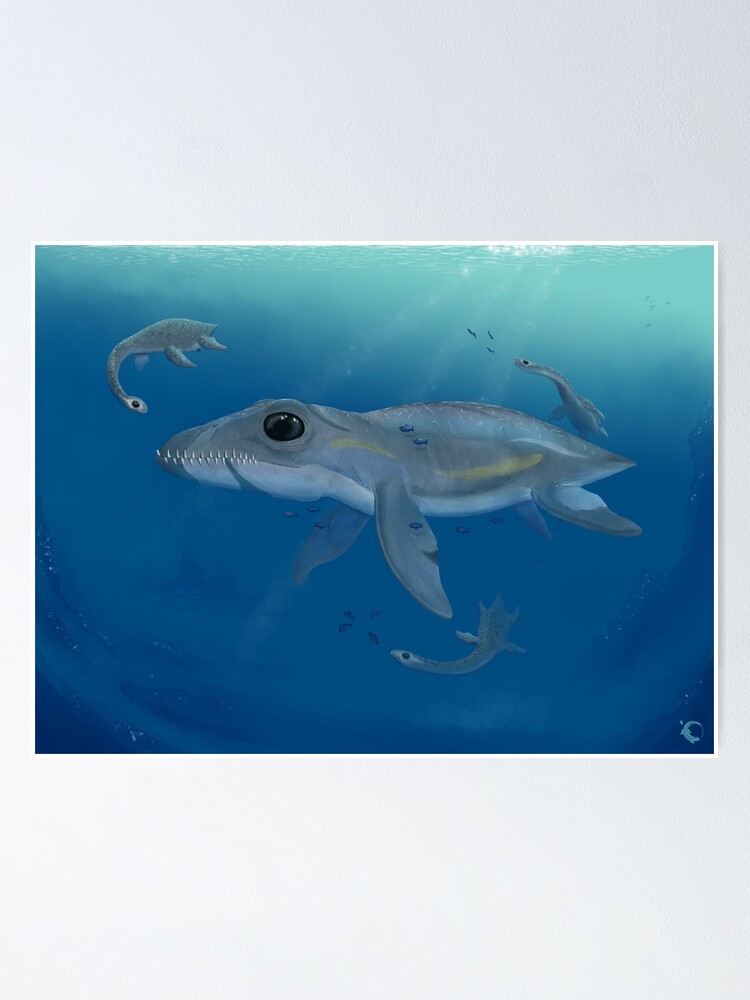 "Mosasaurus sea dinosaur" Poster for Sale by Moo-SB | Redbubble