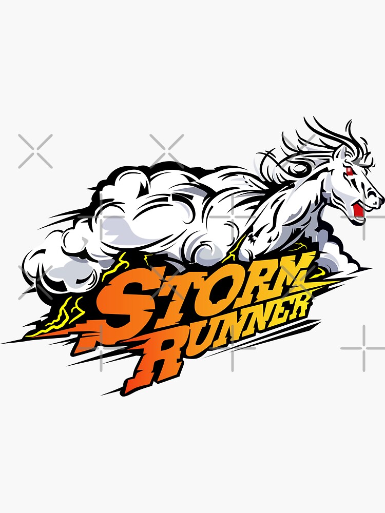 "Storm Runner" Sticker for Sale by carowindsfanson | Redbubble