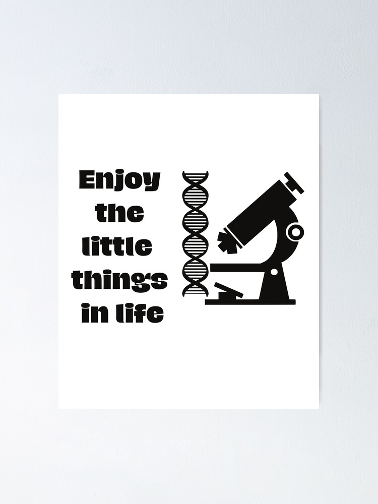 "Funny microscope, microbiologists biology nerd science lab" Poster for ...