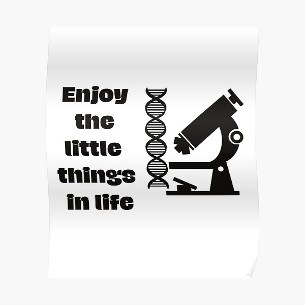 "Funny microscope, microbiologists biology nerd science lab" Poster for ...