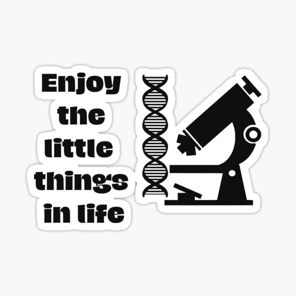 "Funny microscope, microbiologists biology nerd science lab" Sticker ...