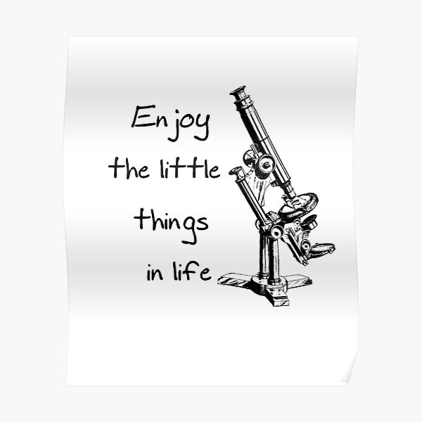 "Funny microscope, microbiologists biology nerd science lab" Poster for ...