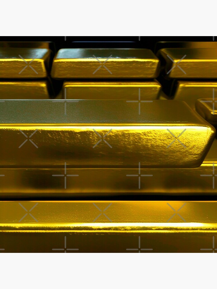 "Gold bars" Sticker for Sale by ZvezdanArt | Redbubble
