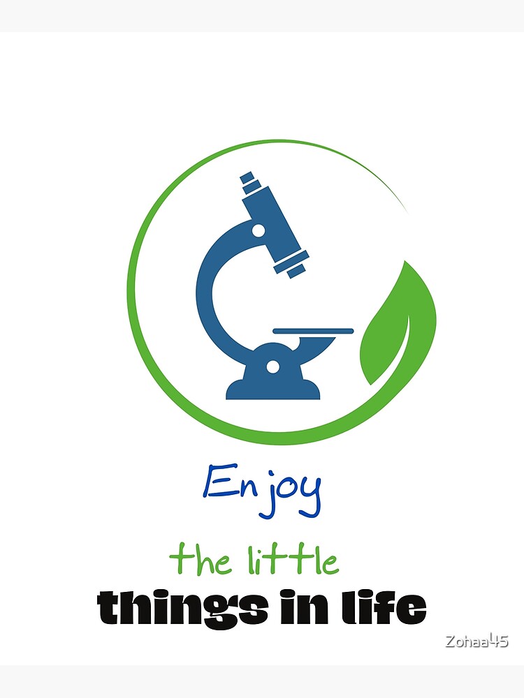 "Funny microscope, microbiologists biology nerd science lab" Poster for ...