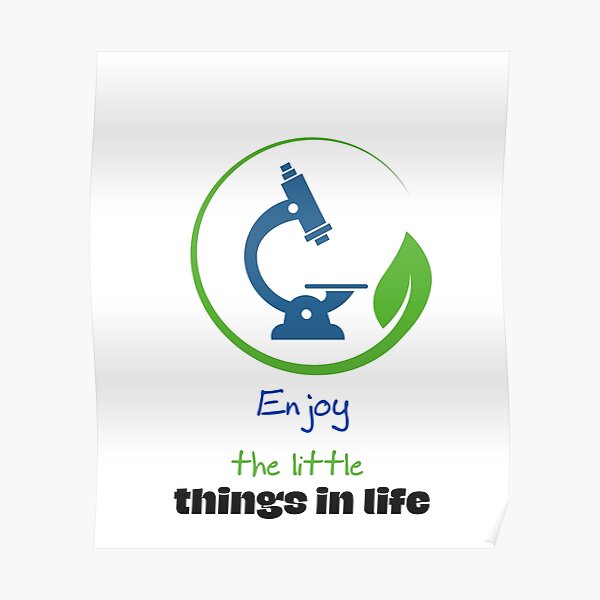 "Funny microscope, microbiologists biology nerd science lab" Poster for ...