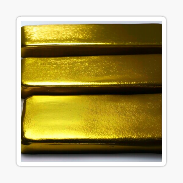"Gold bars" Sticker for Sale by ZvezdanArt | Redbubble