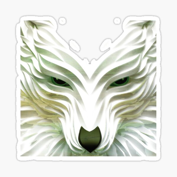 " SPIRIT WOLF" Sticker for Sale by coffeecountyjim | Redbubble