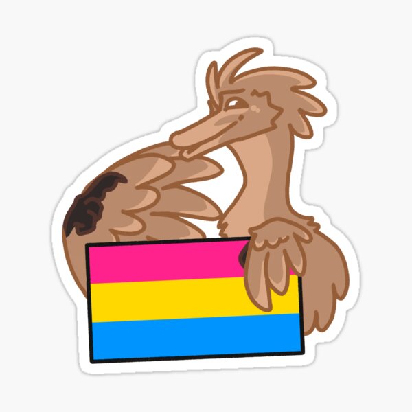 "Pansexual Flag Raptor" Sticker for Sale by Prowlbeast | Redbubble