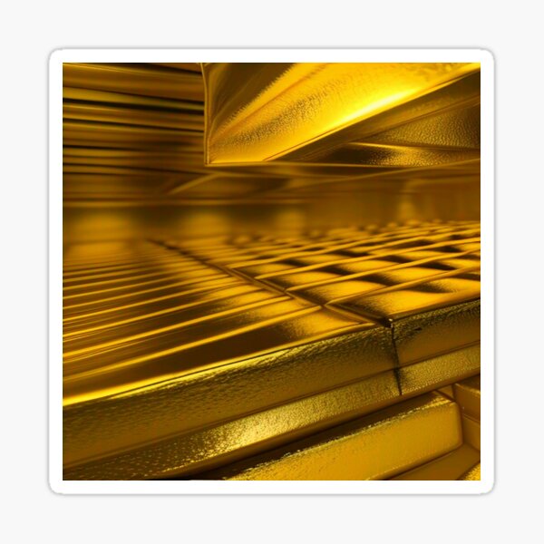 "Gold bars" Sticker for Sale by ZvezdanArt | Redbubble