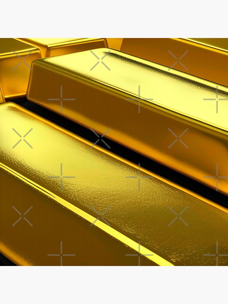 "Gold bars" Sticker for Sale by ZvezdanArt | Redbubble