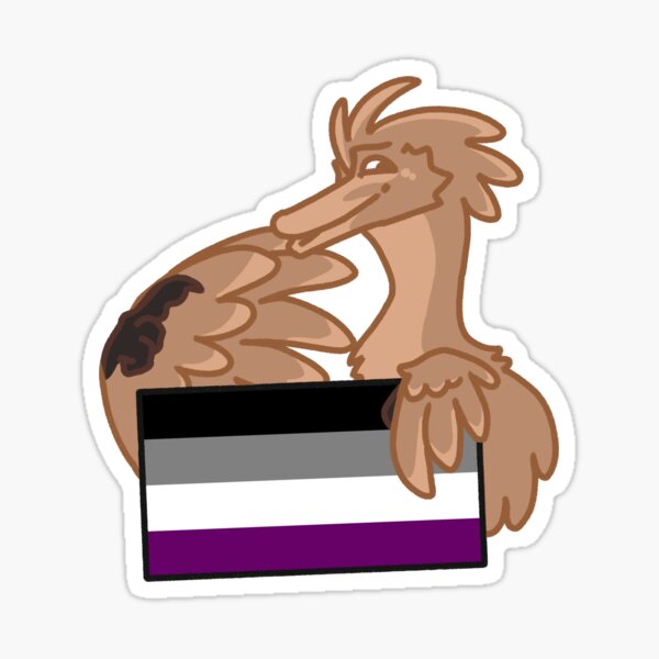 "Asexual Flag Raptor" Sticker for Sale by Prowlbeast | Redbubble