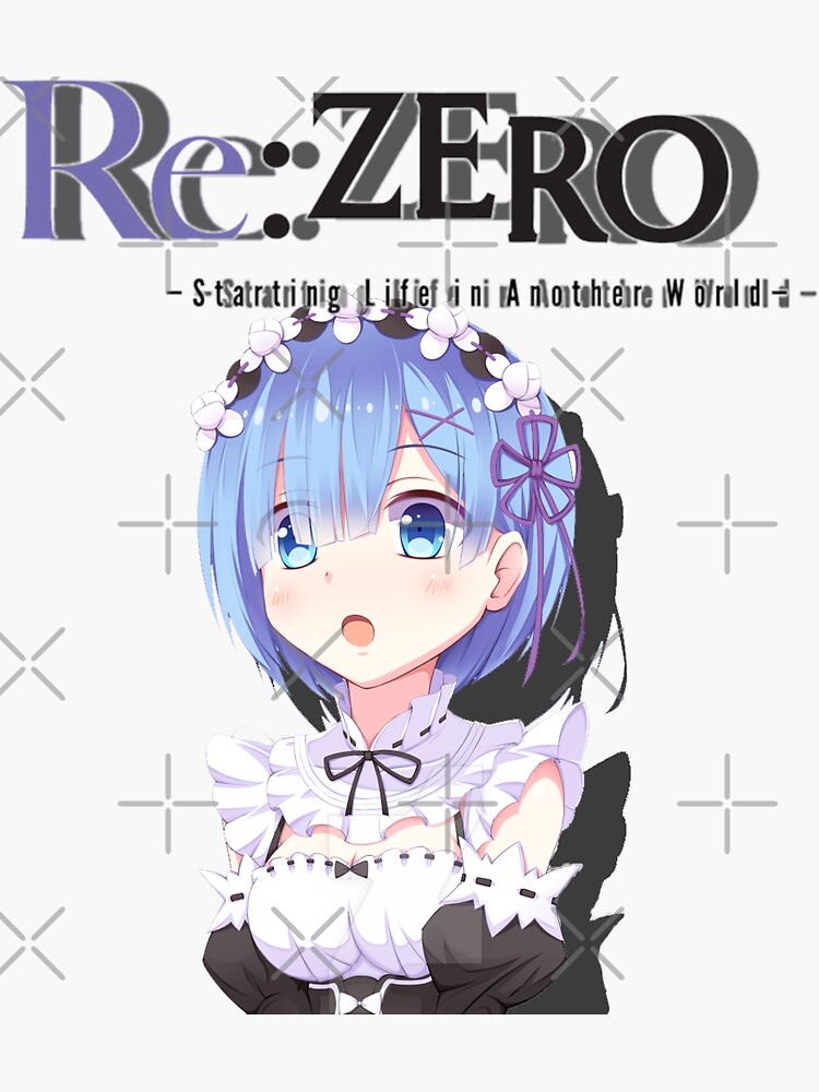 "Rem - Re:Zero" Sticker for Sale by Pcgeek101 | Redbubble