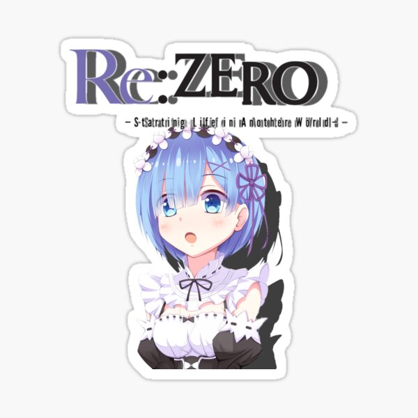 "Rem - Re:Zero" Sticker for Sale by Pcgeek101 | Redbubble