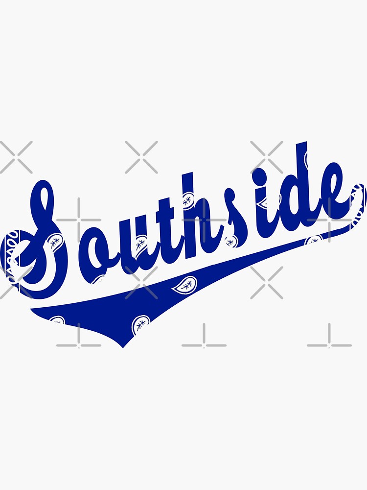 "Southside blue bandana crip gangster crip gang OG gangsta" Sticker for ...