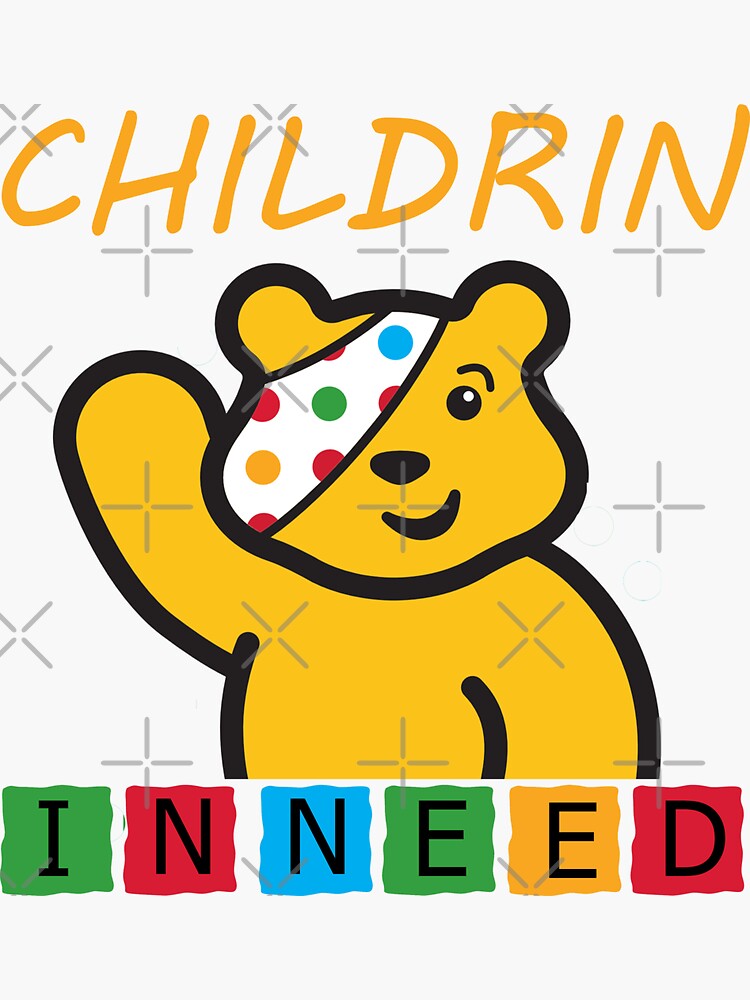 "Pudsey Bear - Children in need " Sticker for Sale by SRedha | Redbubble