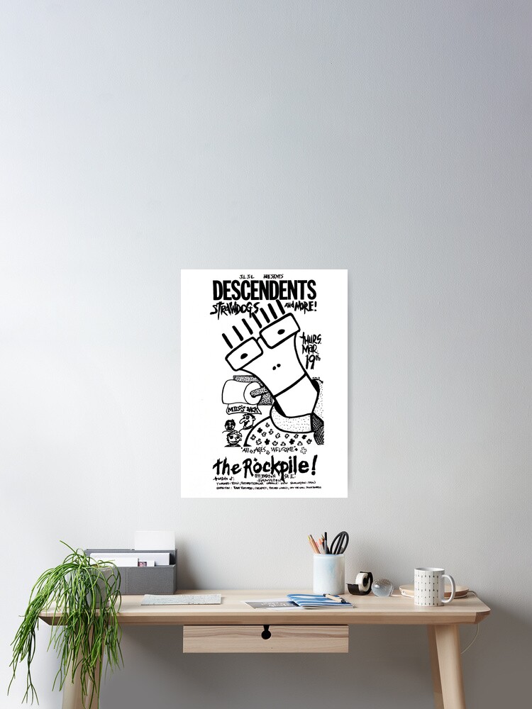 "The Descendents Punk Show Flyer" Poster for Sale by dennispurcell ...
