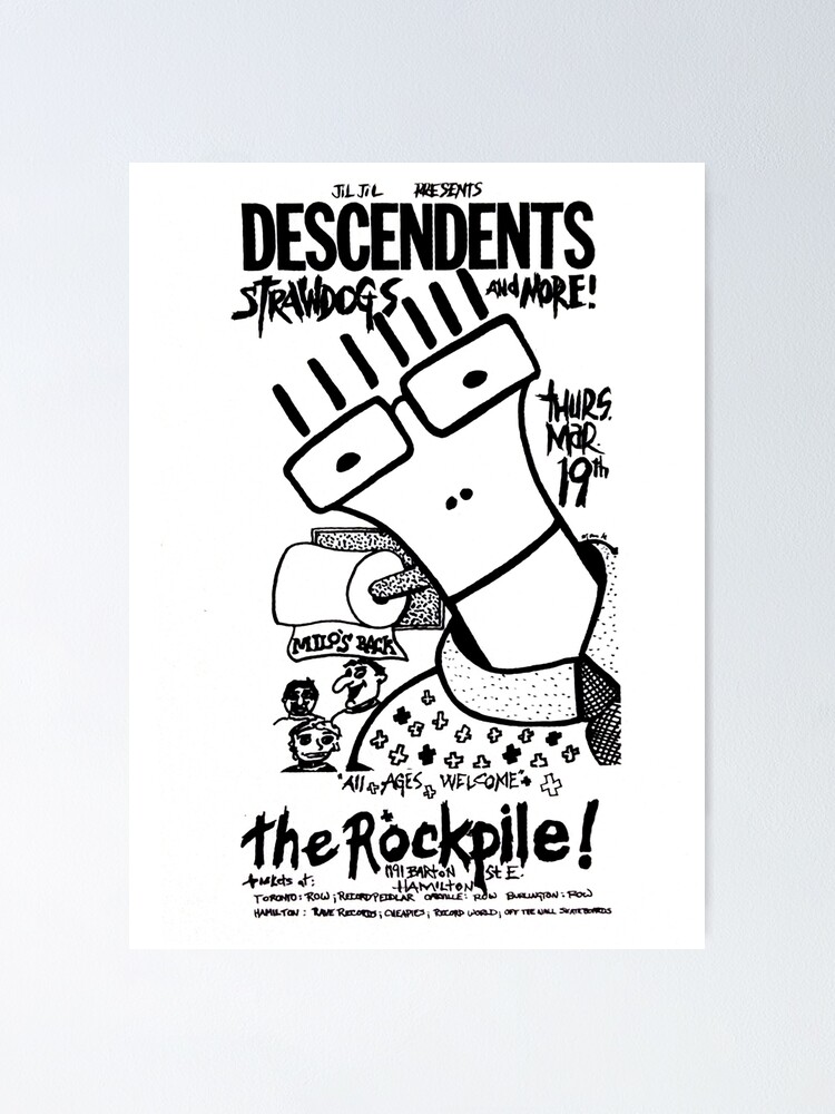 "The Descendents Punk Show Flyer" Poster for Sale by dennispurcell ...