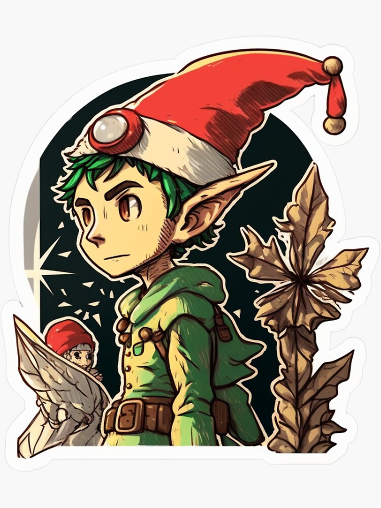 "Elf Christmas Red Hat Sticker" Sticker for Sale by Itis-Whatitis ...