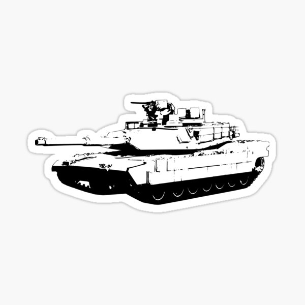 "US Army M1 Abrams Main Battle Tank" Sticker for Sale by bumblethebee ...