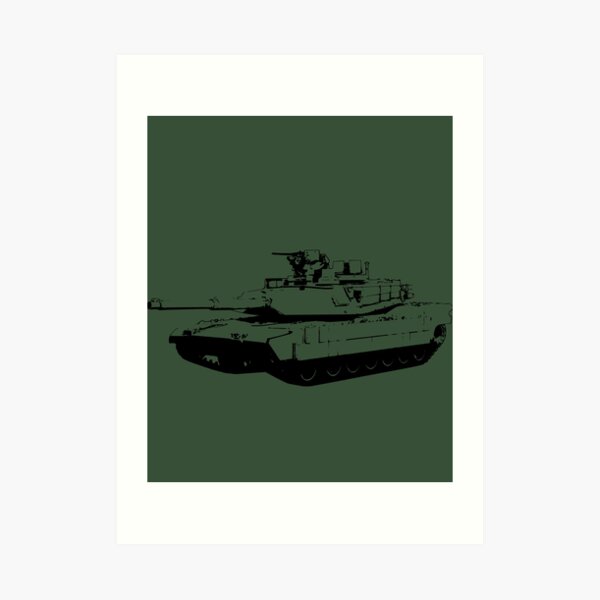 "US Army M1 Abrams Main Battle Tank" Art Print for Sale by bumblethebee ...