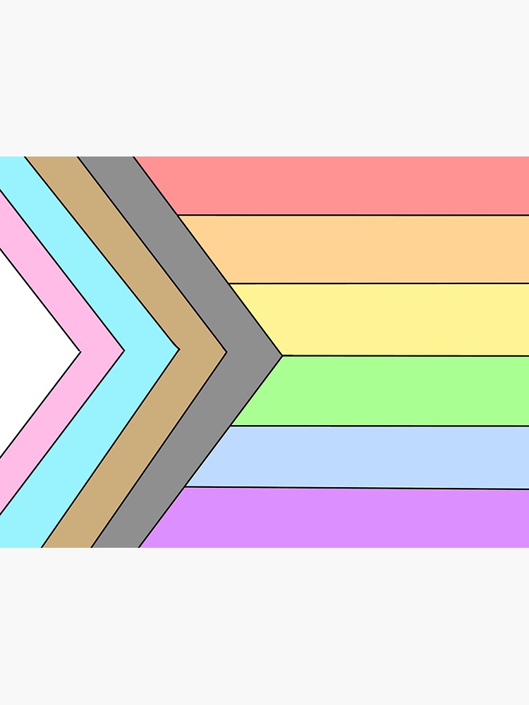 "Inclusive Pride Flag Design" Sticker for Sale by KaitlynHammerle | Redbubble