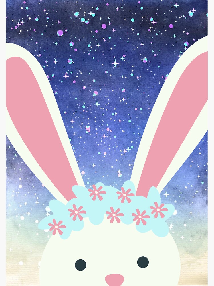 "Cute White Bunny" Sticker for Sale by aleinthejoyland | Redbubble