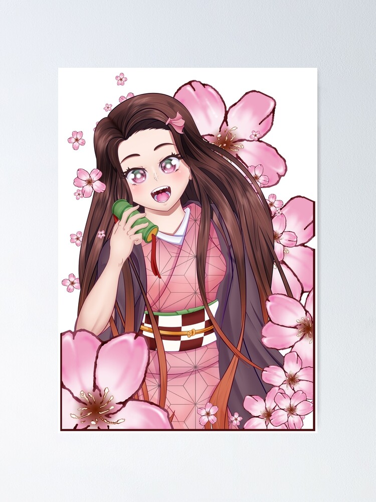 "Nezuko Kamado (Fanart)" Poster for Sale by TheVentramp | Redbubble
