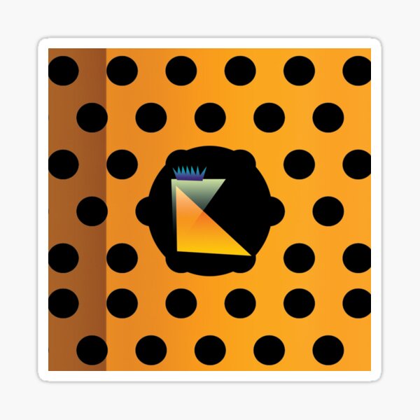 "Spotted Gold K Logo" Sticker for Sale by Kashmartzy | Redbubble